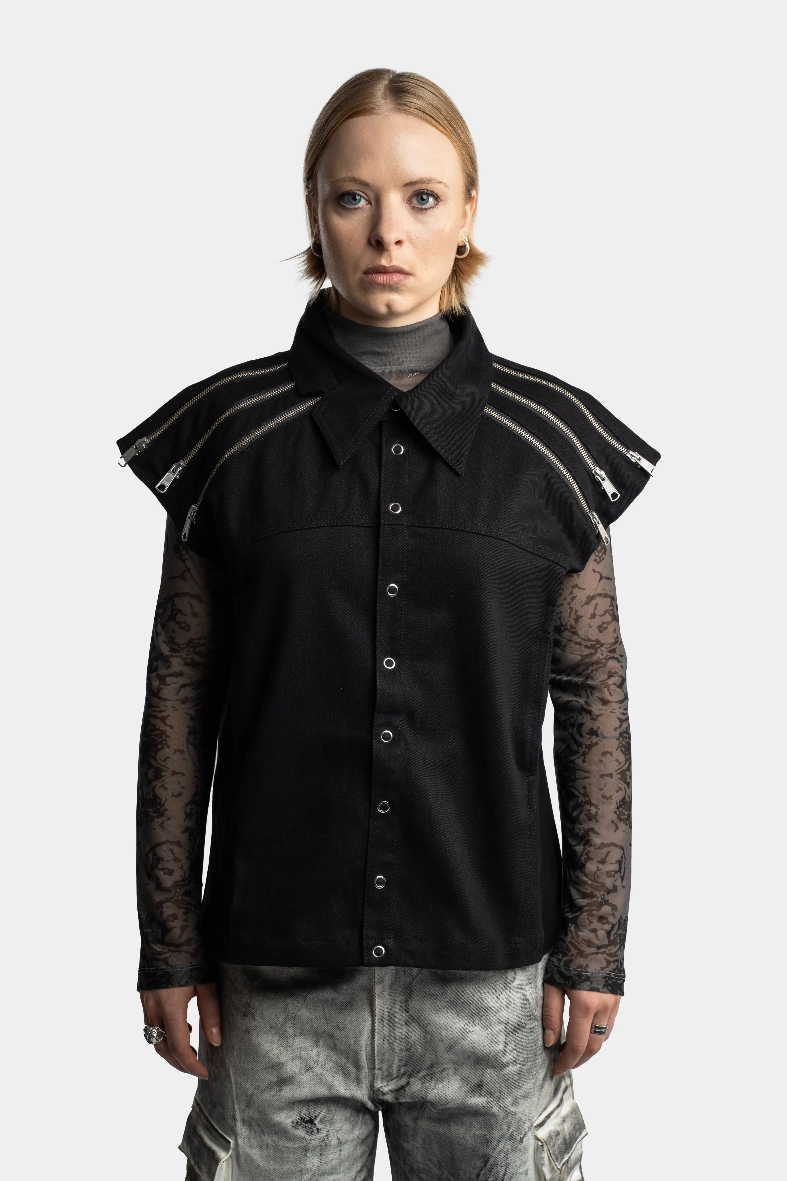 Zipper Choker Vest – FINE CHAOS
